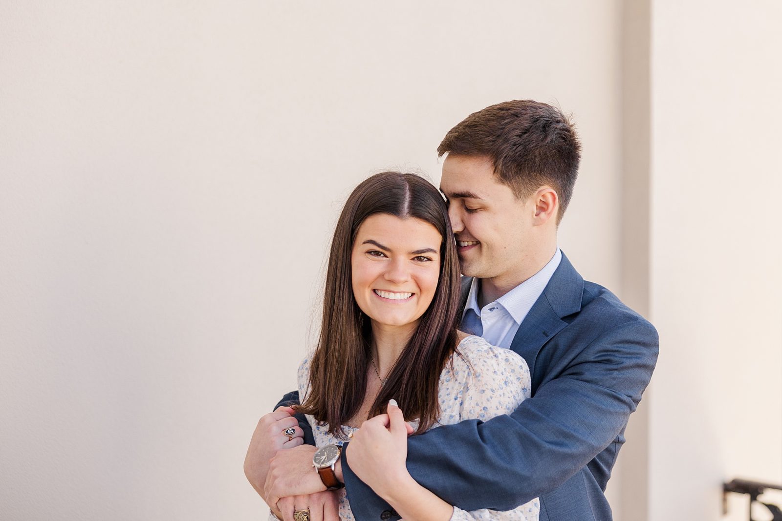 Addie & Caleb | Winter Engagement Session Downtown Greenville ...