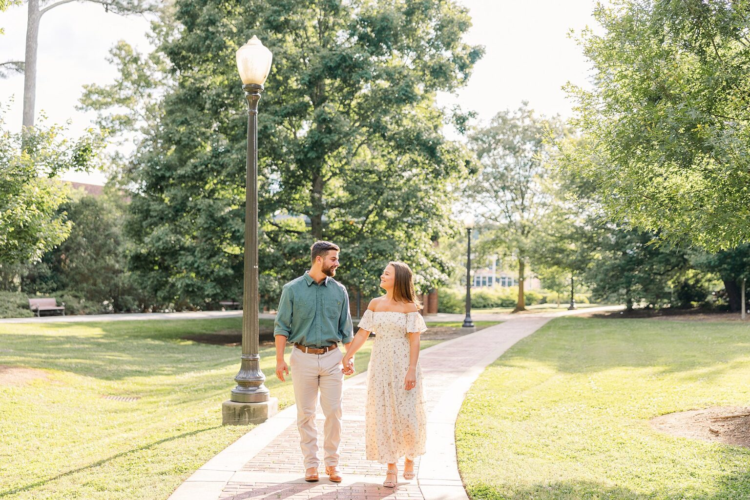 Clemson Botanical Gardens Engagement | Hailey & Wade - katiejaynes.com