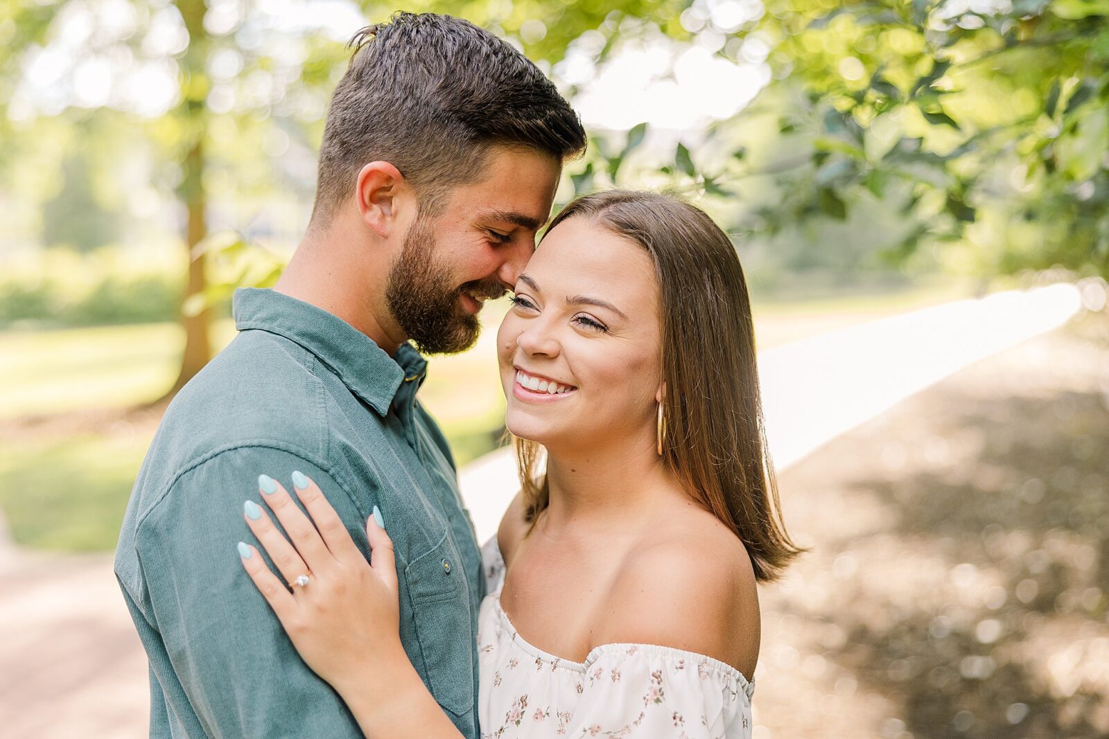 Clemson Botanical Gardens Engagement | Hailey & Wade - katiejaynes.com