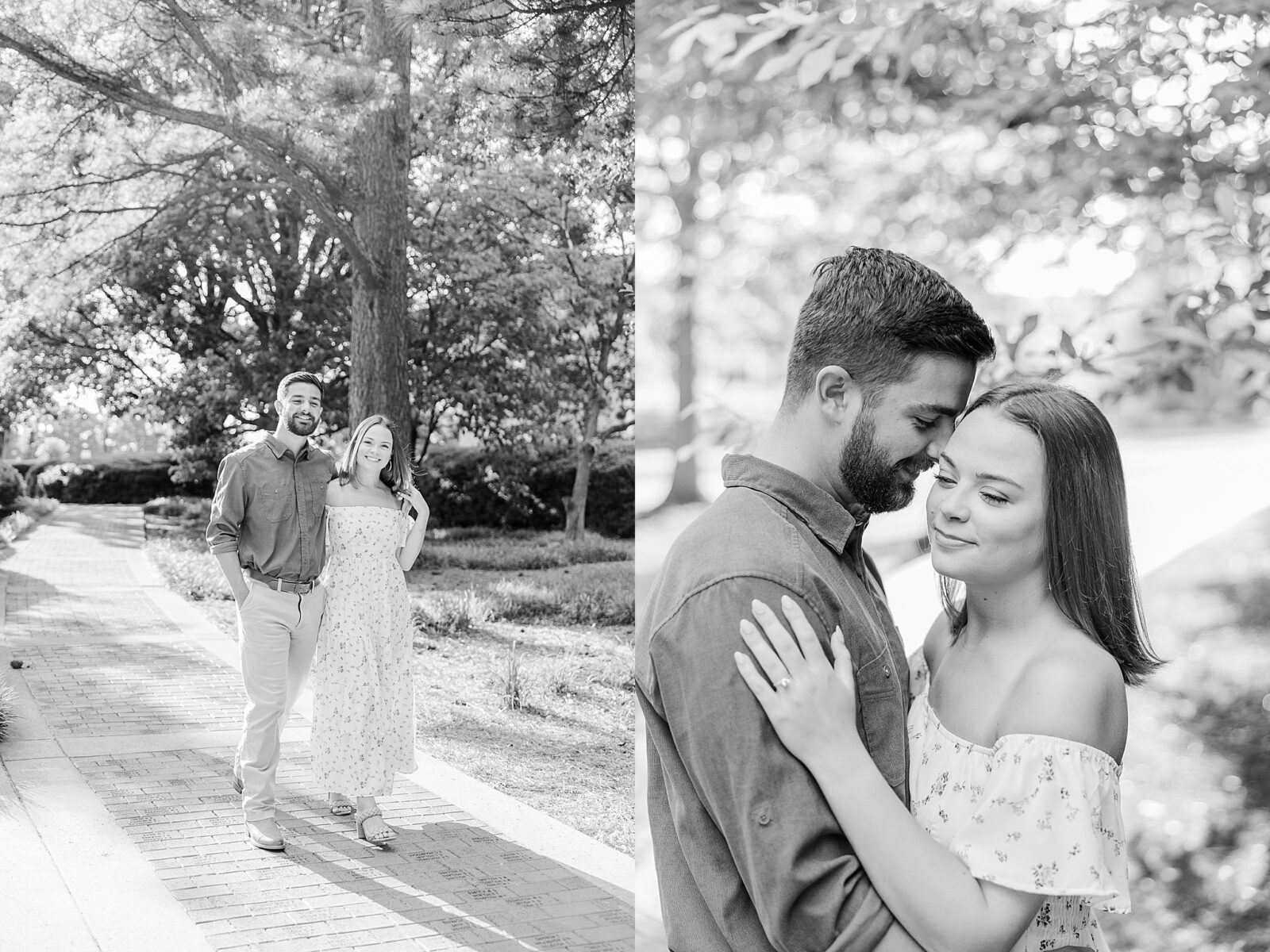 Clemson Botanical Gardens Engagement | Hailey & Wade - katiejaynes.com