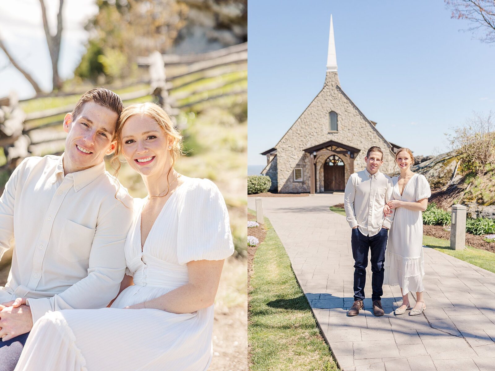 Cliffs at Glassy Chapel Engagement | Caitlyn + Jeff - katiejaynes.com